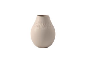 4003686415898 - Villeroy & Boch Vase PERLE MANUFACTURE COLLIER (DH 16x20 cm) DH 16x20 cm beige Blumenvase Blumengefäß
