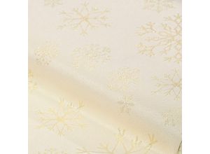 4022236372573 - Jacquard Schneekristalle mit Glitzergarn natur gold