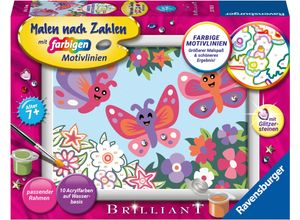 4005556237630 - Malen nach Zahlen RAVENSBURGER Fröhliche Schmetterlinge bunt Malvorlagen KinderB13cm H18cm Made in Europe B13cm H18cm