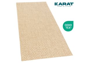 4066088894265 - Karat homeliving Karat Wohnteppich Cheron Bodenbelag für Flur & Wohnraum Beige