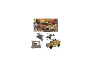 8714627005790 - Toi-Toys ALFAFOX XXL Spielset mit Jeep Hubschrauber Figuren & Zubehör ab 6 Jahren Militär