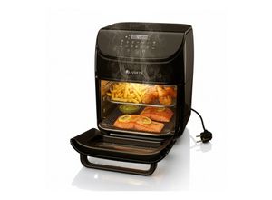4262437185965 - Heißluftfritteuse 12L – Schwarz Airfryer mit 10 Programmen Display & Zubehör