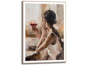 8714597636741 - Wandbild REINDERS Evening Wine Bilder Gr B H T 50 cm x 70 cm x 22 cm beige Kunstdrucke