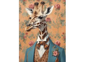 4019449528293 - Keilrahmenbild GIRAFFE IN SUIT