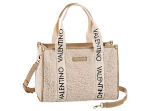 8054942132055 - Shopper VALENTINO BAGS SPECIAL CAMY Damen Gr B H T 12cm x 26cm x 37cm beige Polyester Taschen in modischer Teddy-Optik