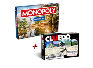 4250897426087 - Monopoly + Cluedo Paderborn Spiele Bundle Edition ab 8 Jahren