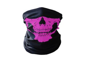 0652508104331 - Rosa Skelettmaske   Schal   Schal Halloween - Skelettmaske
