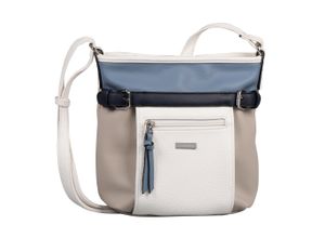 4255619913371 - Umhängetasche TOM TAILOR Juna Kinder Gr B H T 26cm x 25cm x 75cm blau Polyurethan colorblocking gepflegt mehrfarbig Taschen aus soft genarbtem ledrigen Material mit glänzenden Metall-Accessoires