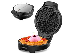 4260677791656 - Steinborg Waffeleisen für klassische Herzwaffeln Backampel 1000W