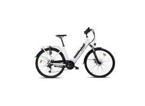 5905683273749 - SHARP ED05EW - City e-Bike für Damen - 28 Zoll Tiefeinsteiger (250W 7-Gang Shimano 80km Reichweite