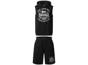 4255581581967 - Herren ärmelloses Kapuzensweatshirt & Shorts Set normale Passform SHOTLEY