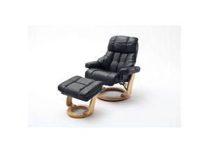 4027207104696 - iNNoSeat by MCA + CALGARY XXL Relaxer 180 mit Hocker - versch Ausführungen - schwarz natur