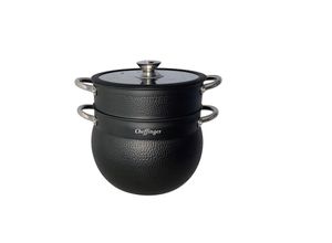 4255698217339 - 3 tlg Kuskus Topf 8L Dampfgarer COUSCOUS Ø24cm Dampfkocher Gemüse