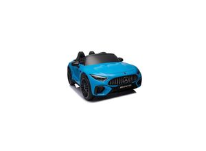 4260259877372 - ES-Toys Kinder Elektroauto Mercedes SL63 AMG 4 Motoren Stoßdämpfer EVA-Reifen blau