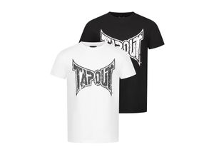 4255581554497 - Tapout Herren T-Shirt normale Passform Doppelpack AMBOYN