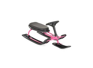 3800146229900 - Schlitten Snowy Lenkrad Lenkschlitten Zugseil lenkbar wasserdicht bis 50 kg pink