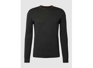 4067261789798 - Regular Fit Strickpullover aus reiner Baumwolle mit Rundhalsausschnitt