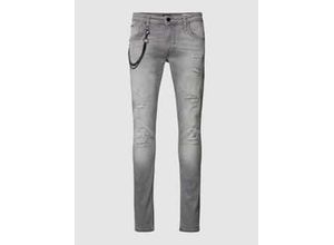8052136557752 - Tapered Fit Jeans mit Ketten-Detail 8052136557752 - Tapered Fit Jeans mit Ketten-Detail