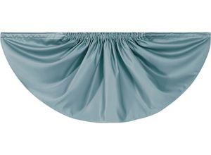 4005385844405 - Mittelbogen WECKBRODT Nicoletta hellblau B100cm H40cm Polyester Gardinen Querbehang Gardine Store blickdicht