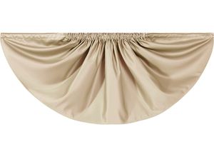 4005385844481 - Mittelbogen WECKBRODT Nicoletta beige B100cm H40cm Polyester Gardinen Querbehang Gardine Store blickdicht