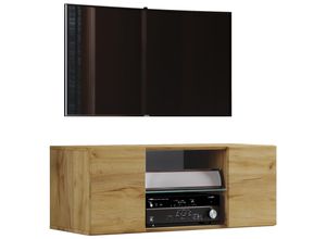 4051814403651 - TV Möbel Wandboard Lowboard hängend Maße H 40 x B 95 x T 36 cm Wandschrank - Jusa
