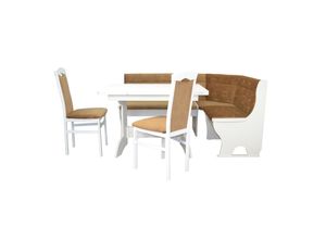 4046884105604 - möbel direkt online 4tlg Eckbankgruppe Bank Esstisch Stühle