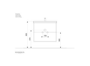 4251982676370 - POSSEIK Waschbecken mit Unterschrank PORTUS SLIMLINE 700 grafit 700 x 360 x 496 cm