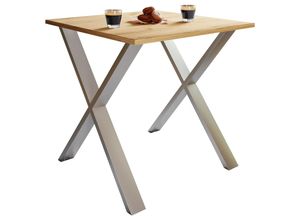 4051814433320 - Premium Holz Esstisch H 76 x B 80 x T 50 cm Küchentisch Speisetisch Tisch Xona X