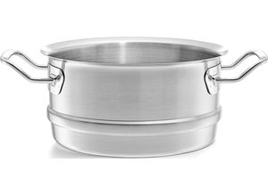 4009209380735 - Dämpfeinsatz FISSLER ORIGINAL-PROFI COLLECTION silber (silberfarben) Ø20cm Edelstahl 18 10 Topfeinsätze Made in Germany aus 18 10 Edelstahl Kaltmetallgriff
