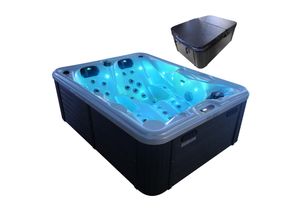 4062048018238 - Outdoor Whirlpool 2 Personen aus Sanitäracryl winterfest isoliert Joyonway Spa Massagedüsen Liegeplätze LED 620 Liter