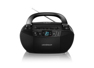 4260473222040 - BB 200 - tragbarer CD-Player mit Radio Kassette & Lautsprecher – Boombox mit AUX & 35mm Kopfhöreranschluss