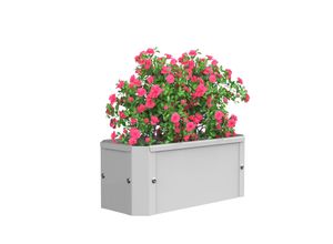 4051814447174 - Metall Beet rechteckig stehender Pflanzkasten Blumenkasten für Garten Terrasse Balkon Blumentopf H 16 x B 39 x T 18 cm Balora S