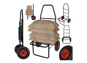 4062048016463 - TroniTechnik® Anglerkarre Sackkarre klappbar Transportkarre bis 100kg Klappwagen - Luftreifen
