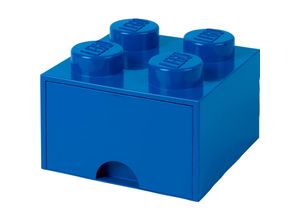 5711938029425 - Room Copenhagen LEGO® Aufbewahrungsbox Storage Brick 4er blau mit Schublade 25 x 25 x 18 cm