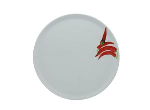 4045486171239 - Pizzateller Europa Kräuter in weiß mit Chili-Motiv 33 cm