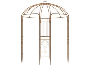 4255716352035 - Gartenpavillon wetterfest Keira Rosenbogen mit Rankhilfe 270x200 cm Stahlgestell pulverbeschichtet stabil & dekorativ für Terrasse