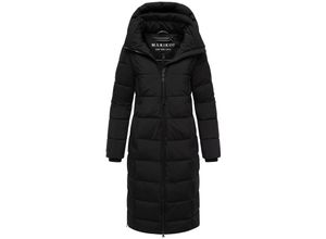 4070448065189 - MARIKOO Damen Winter Jacke Stepp Parka Mantel Anorak Winterjacke warm gefüttert Hoher Rippstrickkragen Kapuze Lanitaa