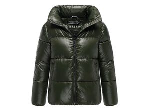4070448059874 - MARIKOO Damen Winter Steppjacke gesteppt Anorak Puffer Jacket Winterjacke hochschließender Kragen & Reißverschluss Hazalee