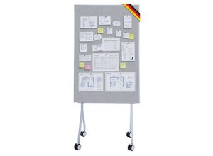 4069009589172 - Floordirekt Mobile Präsentationstafel Giant Doppelseite Filztafel 80 x 120 cm