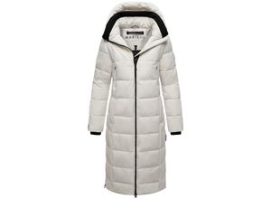 4070448065714 - MARIKOO Damen Winter Jacke Stepp Parka Mantel Anorak Winterjacke warm gefüttert Hoher Rippstrickkragen Kapuze Lanitaa