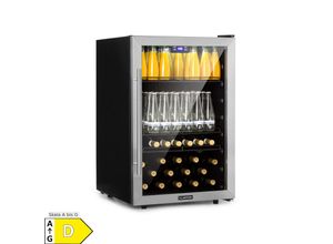 4060656526848 - Beersafe 5XL Kühlschrank 148 Liter 3 Böden Panoramaglastür Edelstahl Edelstahl 148 Liter