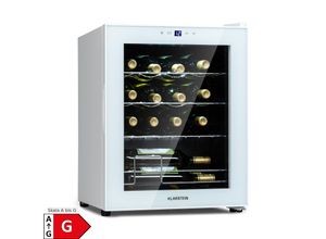 4060656527036 - Shiraz 16 Quartz Weinkühlschrank 42l Touch-Bedienfeld 160 W 5-18 °C Weiß 16 Flaschen 1 Kühlzone