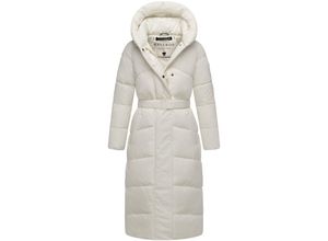 4070448053421 - NAVAHOO Damen Steppmantel Lang Stepp Winterjacke gefüttert Anorak Parka mit Gürtel & Kapuze Eisblick