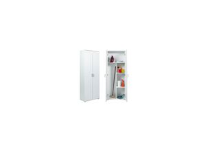 4010340135115 - Ebuy24 - Arconati Universalschrank Reinigungsschrank 2 Türen weiß - Weiß