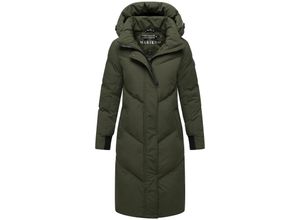 4070448076680 - MARIKOO Damen Winter Jacke Steppmantel Parka Mantel Anorak Winterjacke warm gefüttert abnehmbarer Kapuze Teonaa