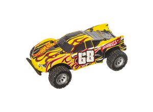 4250897429002 - Happy People RC Auto Hot Wheels Lets Race Team Netflix 128 27 40MHz gelb rot