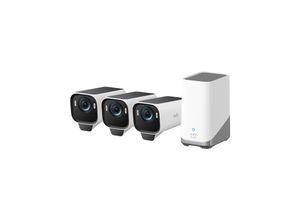 0194644298685 - eufycam S3 Pro 3+1 Homebase 3er Set weiß Überwachungskamera