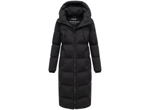 4070448077120 - MARIKOO Damen Winter Steppmantel langer Parka warm gefüttert vegan winddicht wasserabweisend Mantel mit Kapuze Tikoraa