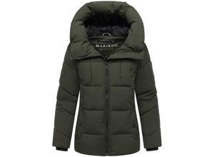 4070448064076 - MARIKOO Damen Winter Steppjacke Winterjacke gesteppt warm fleece gefüttert Kuscheltatze