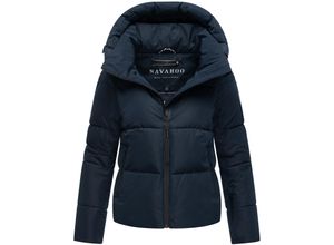 4070448057610 - NAVAHOO Damen Winter Steppjacke gesteppt Winterjacke abnehmbarer Kapuze gefüttert Frostherz